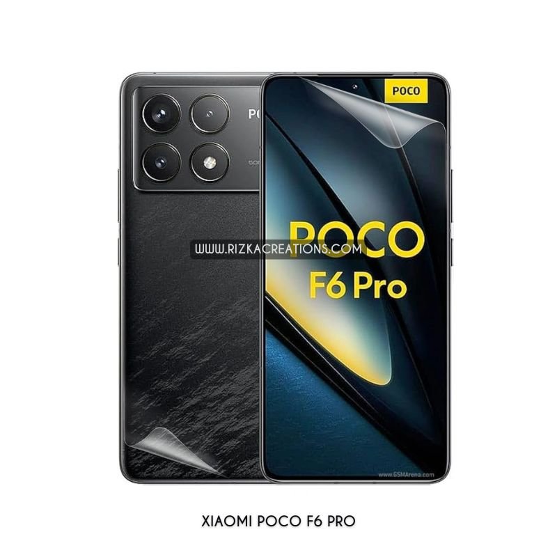 Xiaomi Poco F6 Pro Hydrogel Protection | Screen Protector + Back ...