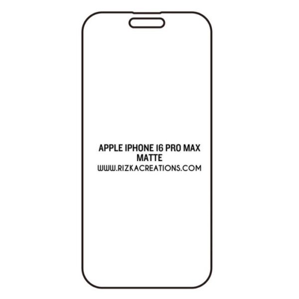 Apple iPhone 16 Pro Max Hydrogel Protection | Screen Protector + Back ...