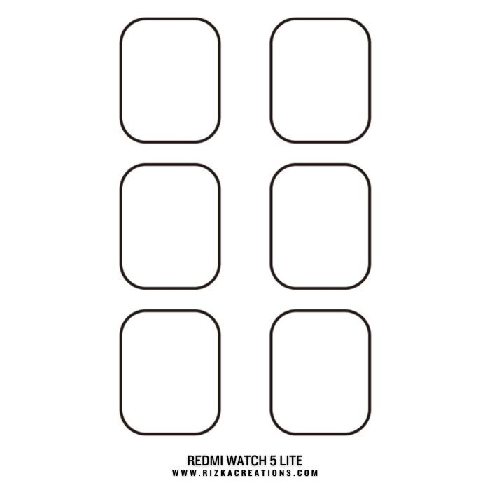 Redmi Watch 5 Lite Hydrogel Screen Protectors – rizkaCreations.com